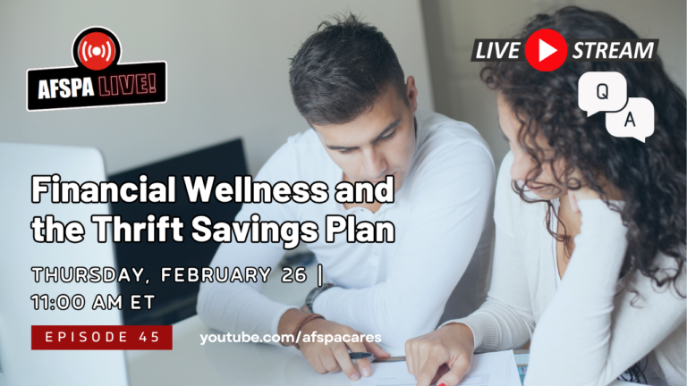 AFSPA Live Q&A Session on 2/26: Financial Wellness and the Thrift ...